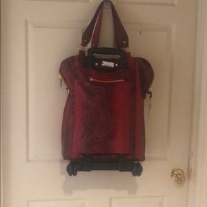 Bags | Croco Embossed Luggage | Poshmark
